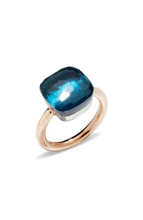 Pomellato Nudo Classic London Blue Topaz Ring - Rose Gold/blue Topaz