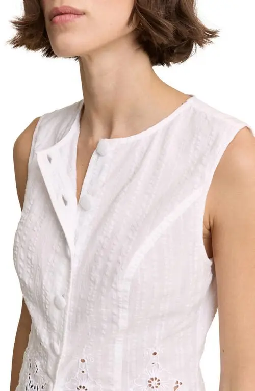 NOBODY'S CHILD Layla Eyelet Cotton Top