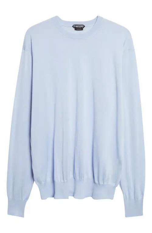 TOM FORD Oversize Cashmere Cable Sweater - Sky
