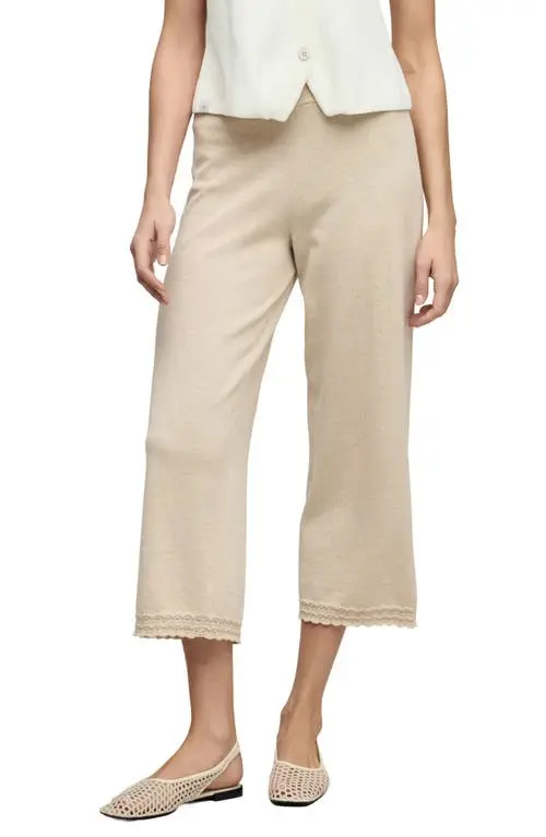 Barefoot Dreams Pointelle Hem Crop Pants