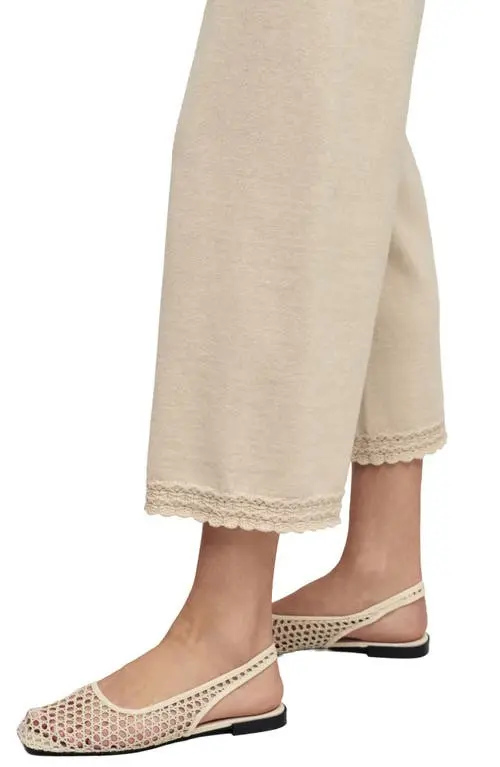 Barefoot Dreams Pointelle Hem Crop Pants