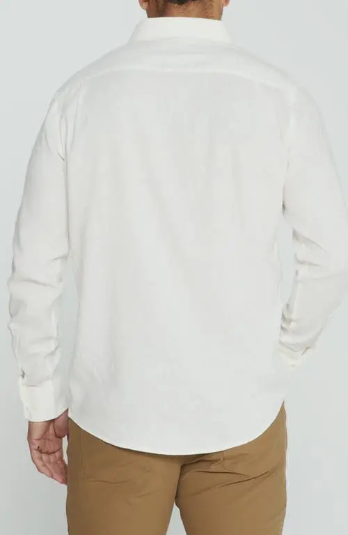 7 Diamonds Oasis Linen Blend Button-up Shirt - White