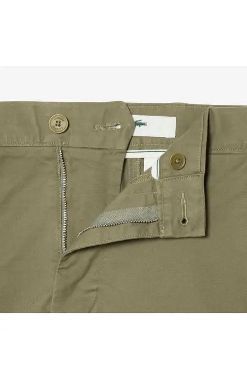 Lacoste Twill Bermuda Chino Shorts - Khaki