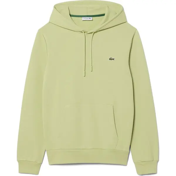 Lacoste Cotton Fleece Pullover Hoodie - Birch