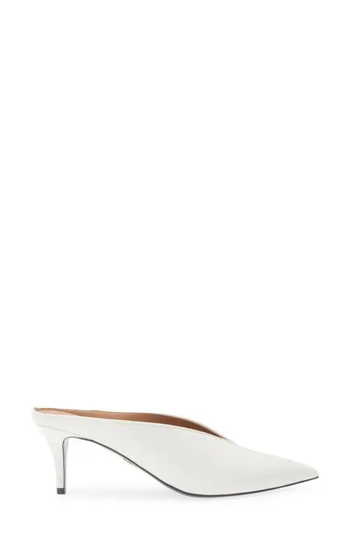 Stella McCartney Pointed Toe Mule Pumps - White