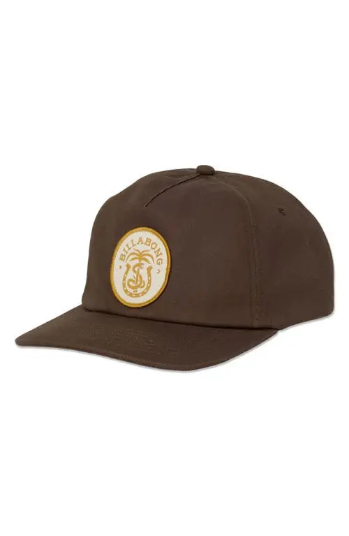 BILLABONG Breakdown Snapback Baseball Cap - Chocolate Brown