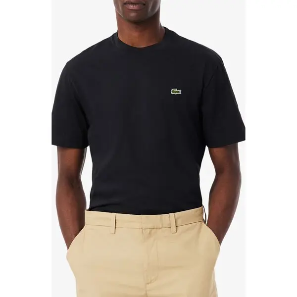 Lacoste Cotton Crewneck T-shirt - Black