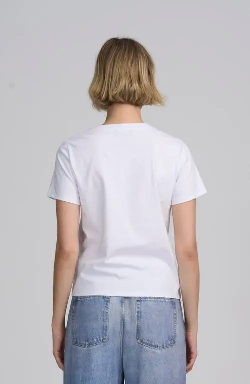ELLE COLLECTION Relaxed Graphic Tee - White