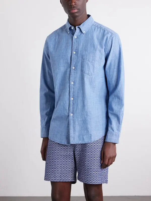 Portuguese Flannel Cotton-chambray Shirt