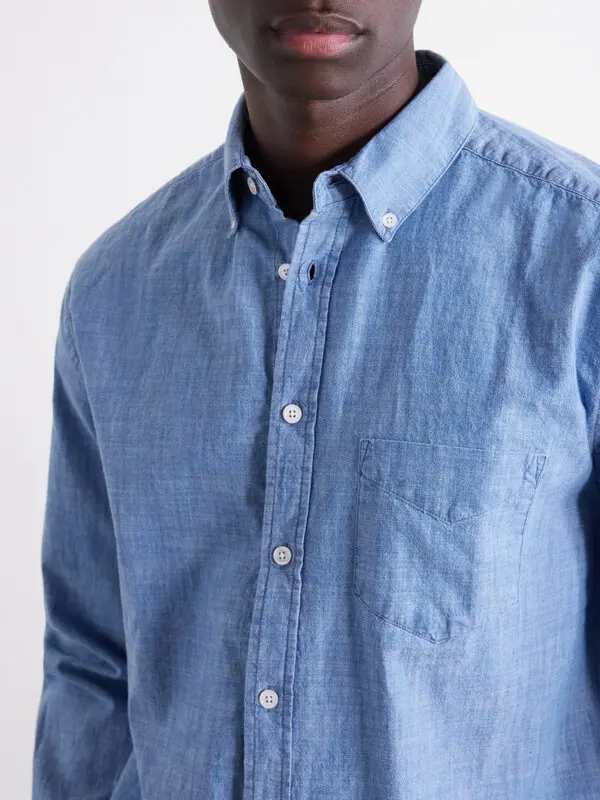 Portuguese Flannel Cotton-chambray Shirt