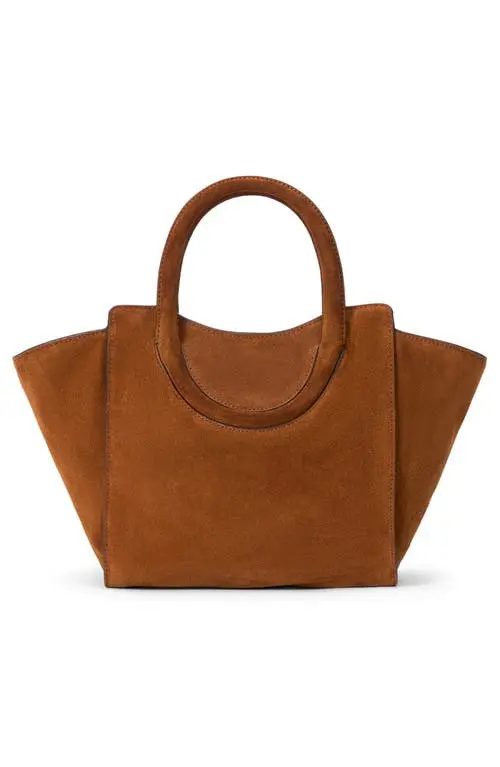Staud Mini Maude Suede Carryall - Tabac