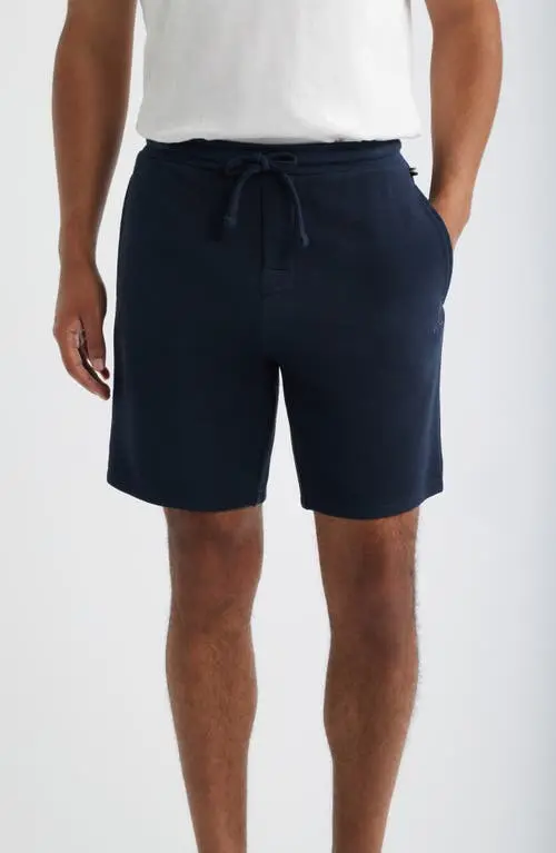 BOSS Ribbed Pajama Shorts - Dark Blue