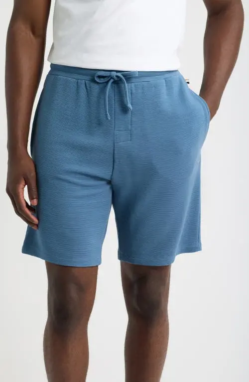 BOSS Ribbed Pajama Shorts - Light/pastel Blue