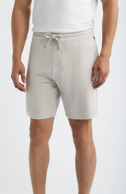 BOSS Ribbed Pajama Shorts - Open Grey