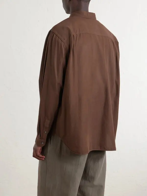 ATON Cotton And Silk-blend Shirt