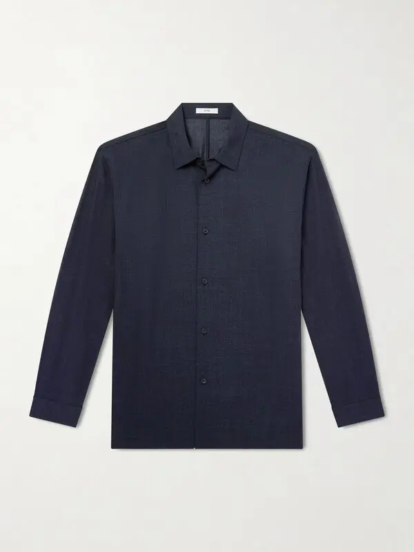 ATON Wool-gauze Shirt