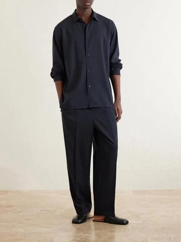 ATON Wool-gauze Shirt
