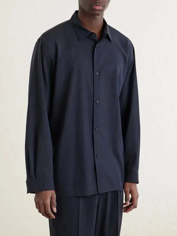 ATON Wool-gauze Shirt