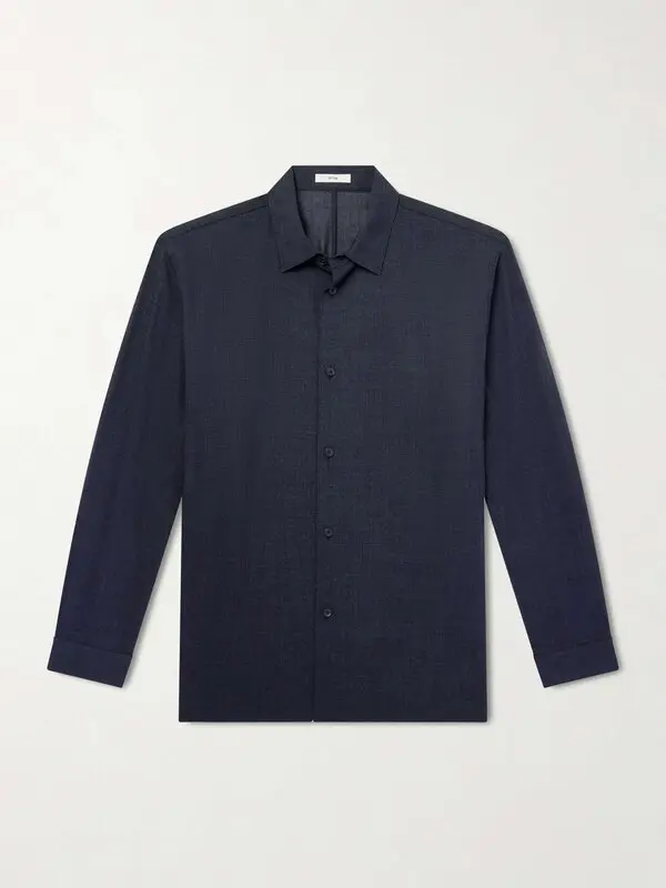 ATON Wool-gauze Shirt