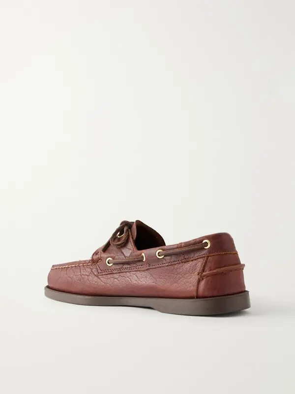 SEBAGO Portland Full-grained Leather Boat Shoes - Brown