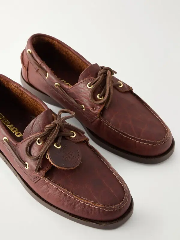 SEBAGO Portland Full-grained Leather Boat Shoes - Brown