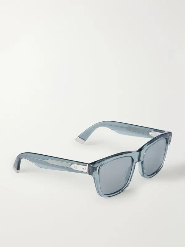 Dior Square Acetate Sunglasses - Blue