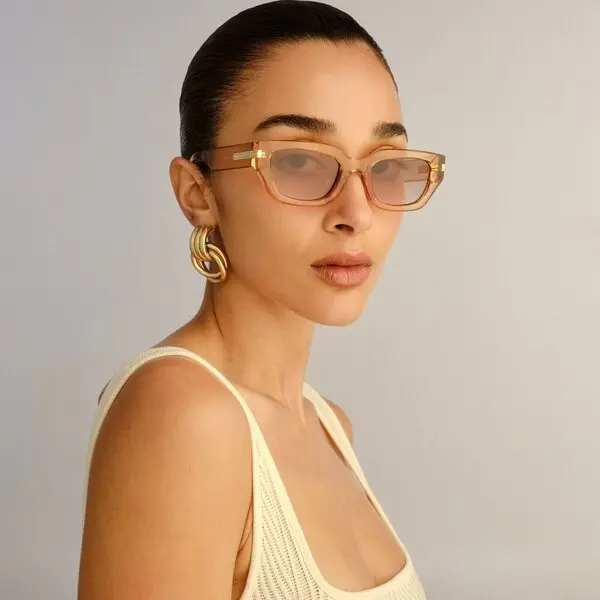 Le Specs Cubito Sunglasses - Sand