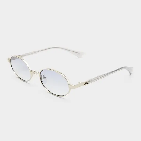 Le Specs Icicle Sunglasses - Silver Smoke