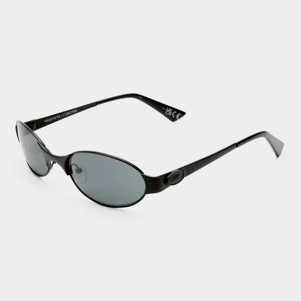 Le Specs Frostbite Oval Sunglasses - Matte Black