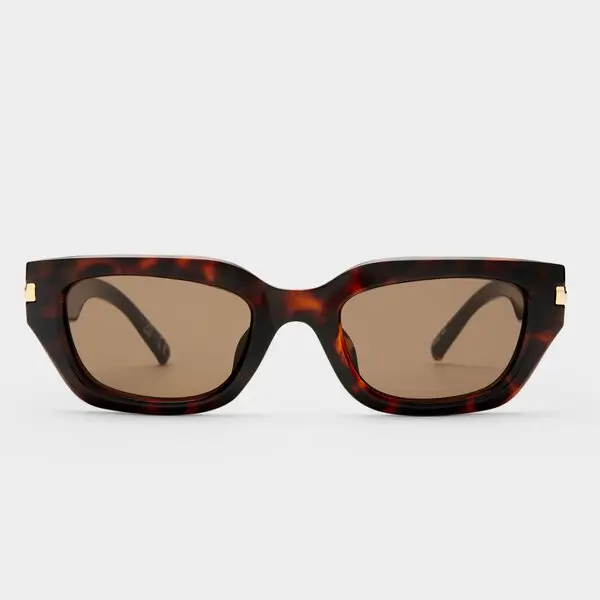 Le Specs Cubito Square Frame Sunglasses - Tort