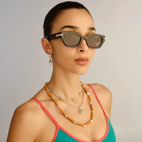 Le Specs Cubito Square Frame Sunglasses - Tort