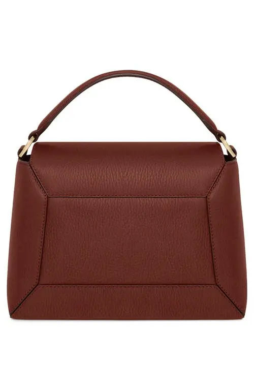 Strathberry Mosaic Leather Top Handle Bag - Walnut