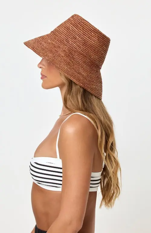 L*Space Seville Raffia Bucket Hat