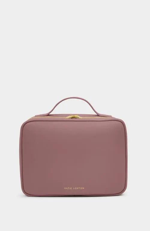 KATIE LOXTON Hanging Makeup And Toiletry Bag - Deep Rose
