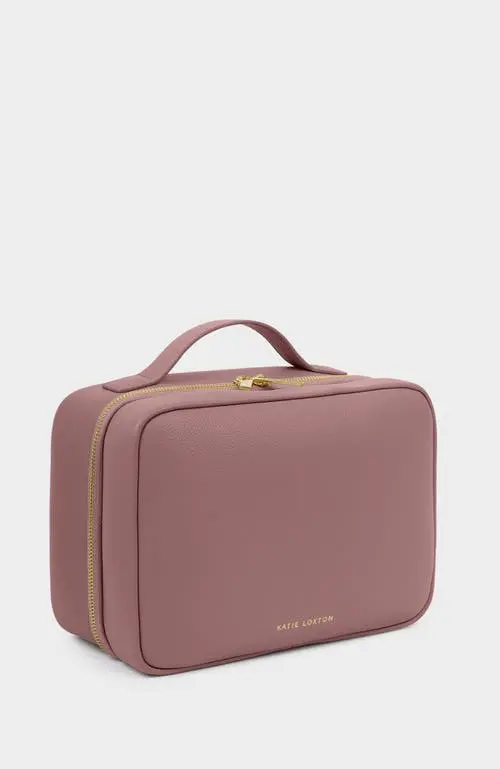 KATIE LOXTON Hanging Makeup And Toiletry Bag - Deep Rose