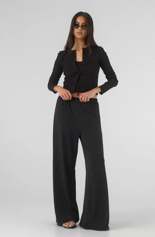 THIRTY YEARS Relaxed Modal Pants - Black