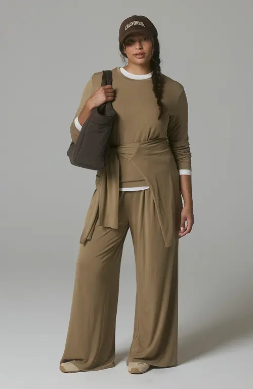 THIRTY YEARS Relaxed Modal Pants - Toffee