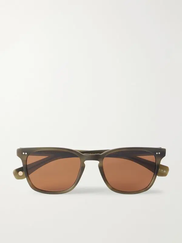 Garrett Leight Earvin Square-frame Sunglasses - Green