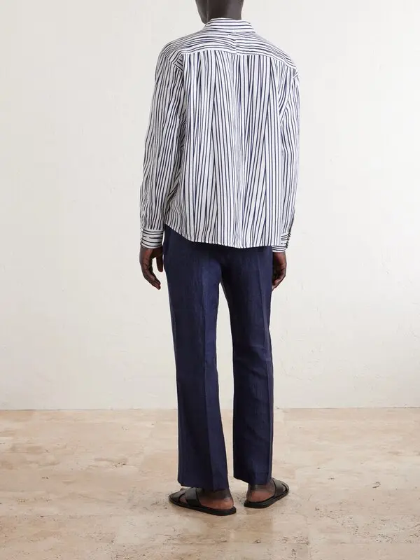 Orlebar Brown Grasmoor Striped Linen Shirt