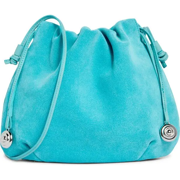 LIFFNER Charm Suede Bucket Bag - Smeraldo
