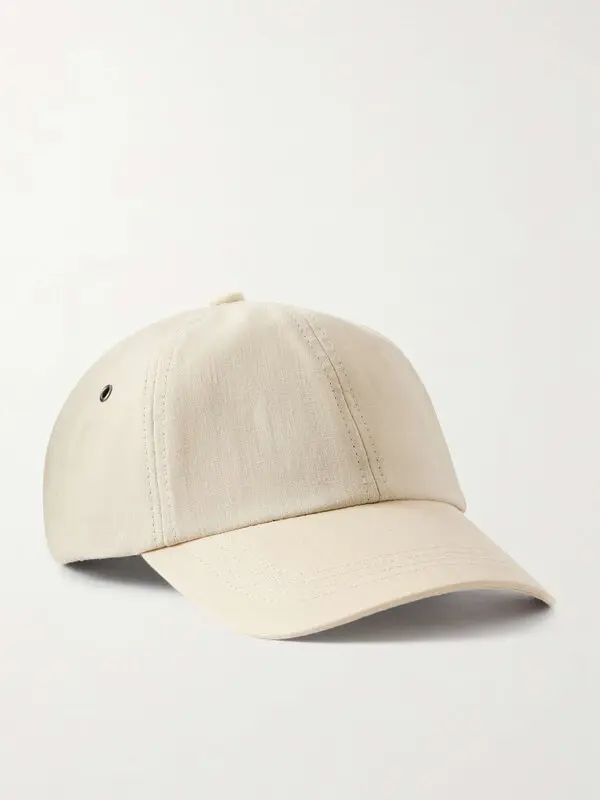 Paul Smith Linen Baseball Cap - Beige