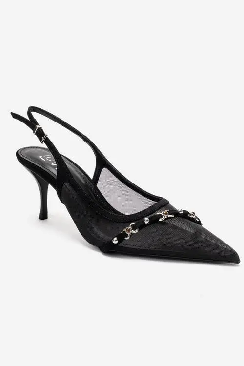 PROLOGUE SHOES Pioren Stiletto Pump - Black