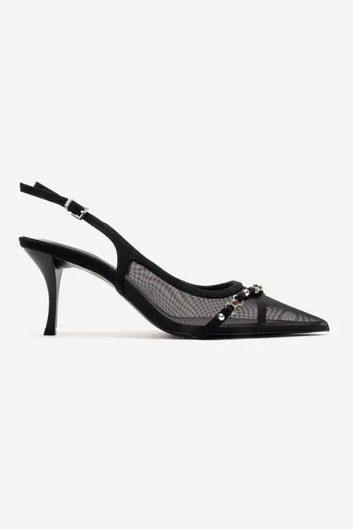 PROLOGUE SHOES Pioren Stiletto Pump - Black