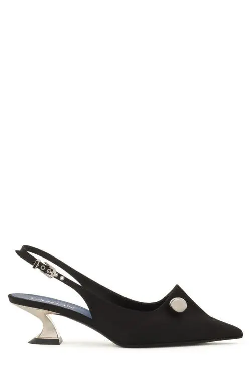 LANVIN Affinity Arch Slingbacks - Black