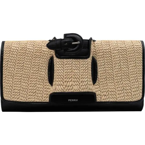 Perrin La Parisienne Raphia Clutch