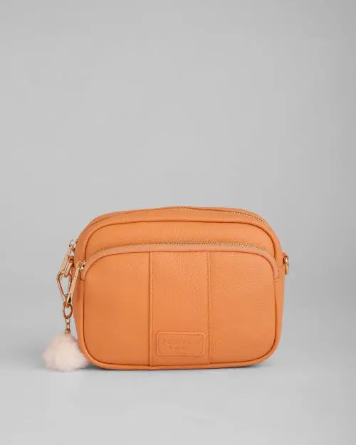 POM POM LONDON Original Crossbody Bag - Mango Tango