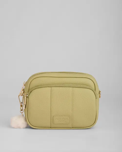 POM POM LONDON Original Crossbody Bag - Pale Fern