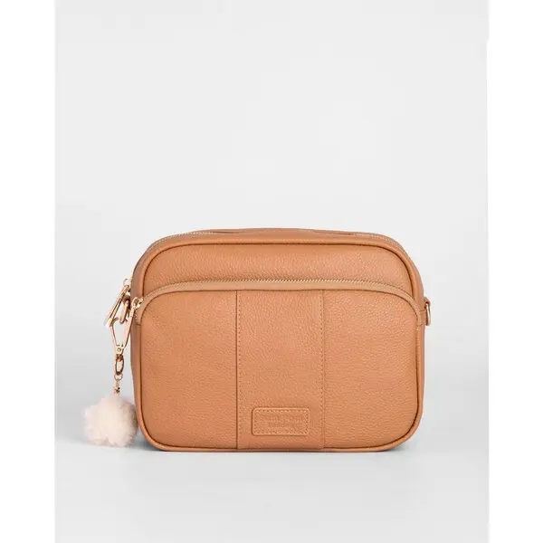 POM POM LONDON Original Plus Crossbody Bag - Maple