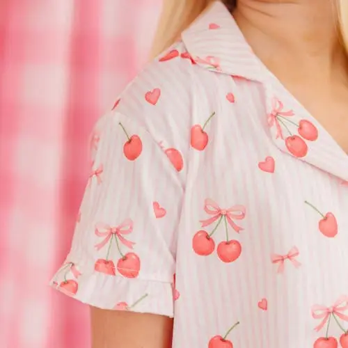 SWEET WINK Cherry Bows Two-piece Set