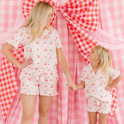 SWEET WINK Cherry Bows Two-piece Set